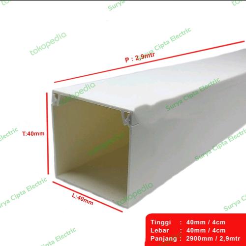 Jual Kabel Duct Putih 40x40 Wiring duck 2.9 meter - Jakarta Pusat ...
