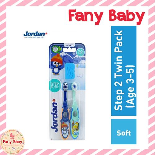 Jual Jordan Oral Care Kids Step 2 Twin Soft - Sikat Gigi 3-5 Years ...