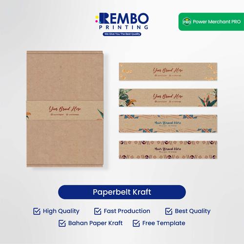 Jual Paper Belt Kraft/ Paper Sleeve / Label Segel Box / Packaging ...