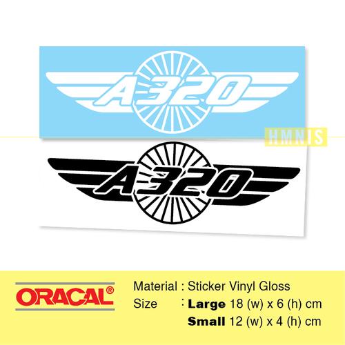 Jual Sticker A320, Sticker Airbus 320, Sticker Logo Airbus A320 - Putih ...