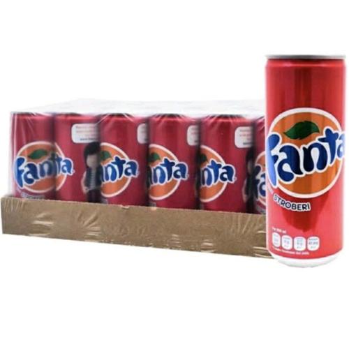 Jual Fanta Minuman Kaleng Rasa Strawberry 1 Carton Isi 250ml x 24 Botol ...