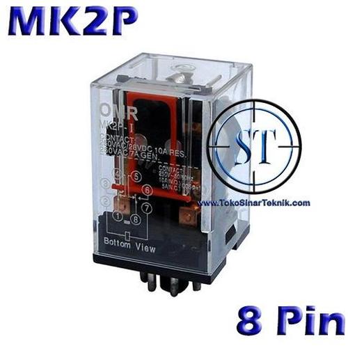 Jual Relay Omron - OMR MK2P MK2P-I 220VAC 8 Pin 8 Kaki 8P Bulat 10A General - Jakarta Pusat ...