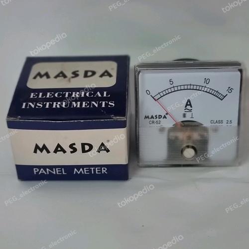 Jual AMPEREMETER PANEL METER ANALOG/AMPERE METER ANALOG CR52 10A/15A ...