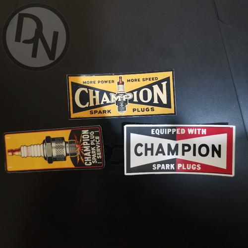 Jual Sticker Jadul Champion - satu set - Kab. Tangerang - Don Motoshop ...