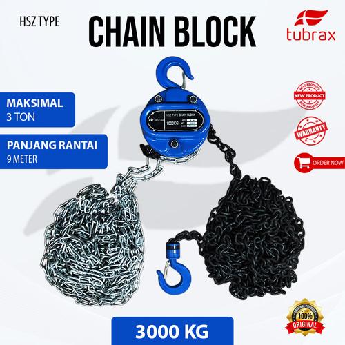 Jual Chain Block JAPAN 3Ton x 9Meter Takel Katrol Elektrik Lifting ...