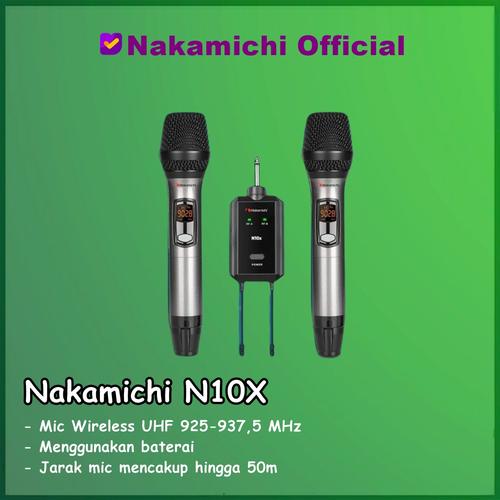 Promo Nakamichi N10X Microphone Mic Wireless N10 X N 10X Cicil 0% 3x - Jakarta Barat - Official ...