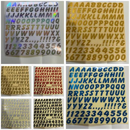 Jual STICKER CUTTING ABJAD ANGKA HURUF - hologram - Jakarta Timur - Dil ...