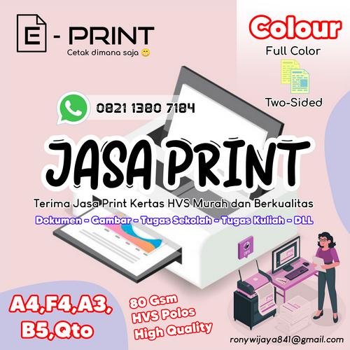 Jual Print Dokumen Online - Kertas 80 gsm / Two Sided / warna Full ...