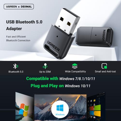 Jual UGREEN Bluetooth 5.0 USB Dongle Adapter Komputer PC Windows 7 8 10 ...
