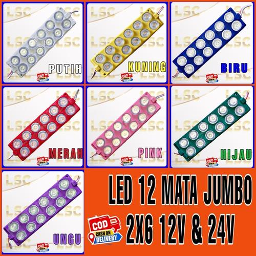 Jual Lampu modul LED 12 mata jumbo 12volt variasi motor dan mobil - Ice ...