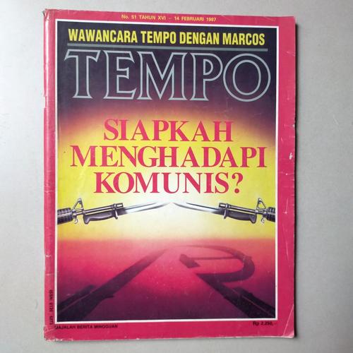 Jual Majalah Tempo 14 Februari 1987 : Filipina - Marcos - Tour de ...
