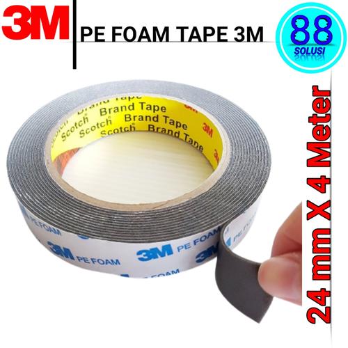 Jual Double Tape Busa 3M Pe Foam Grey Dobel Tip Perekat Super Kuat 24mm ...