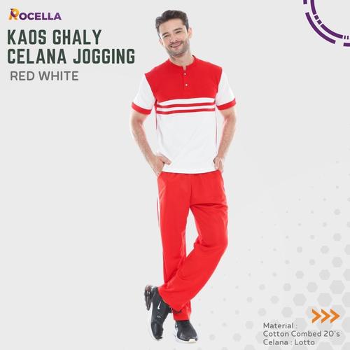Jual Pakaian Set Training Olahraga Pria Rocella Kaos Ghaly Celana ...