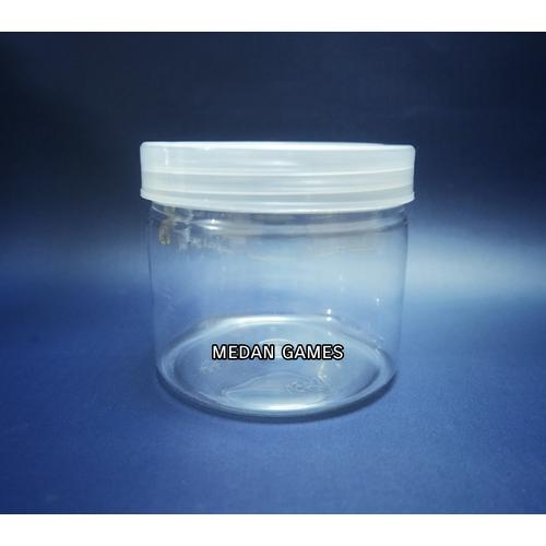 Jual TOPLES JAR PLASTIK TABUNG BULAT SILINDER 450ML COOKIES KUE ROUND ...