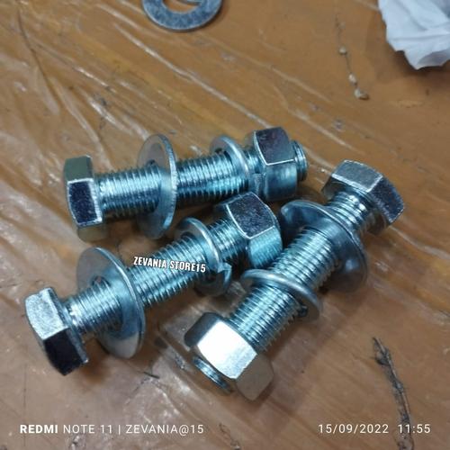 Jual Baut mur galvanis ring 2 set M16 x 70mm / putih galvanis - Jakarta Pusat - ZEVANIA STORE15 ...