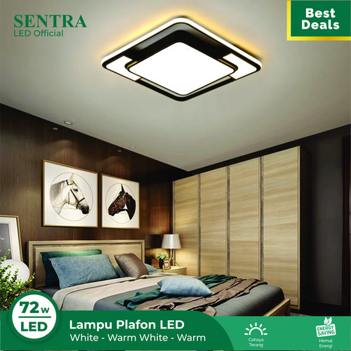 Jual Lampu Plafon Ceilling Lampu Lampu LED 3 Warna lampu hias minimalis ...