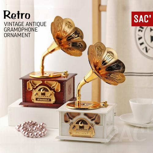Promo RETRO Music Box Ornament Pajangan Meja Hiasan Dekorasi Rumah ...