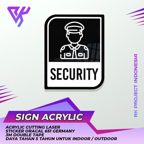 Jual SECURITY PAPAN INFORMASI SIGN BOARD AKRILIK - Kab. Bandung - RK ...