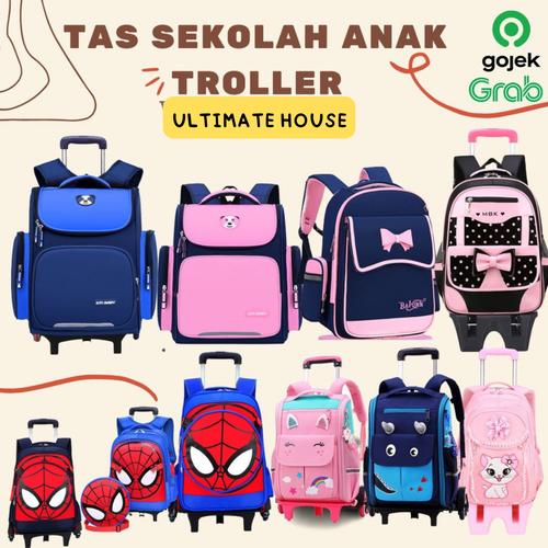 Promo Tas Ransel Trolley Anak SD Karakter Tas Troli Anak Laki Laki ...