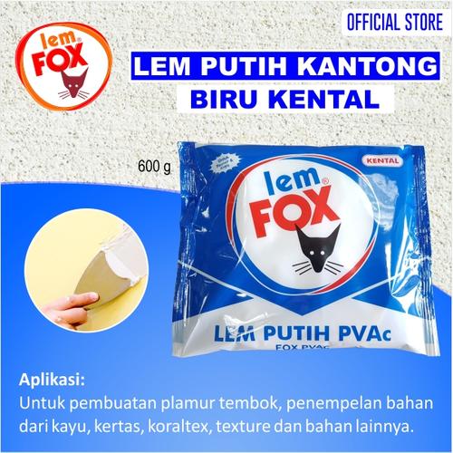 Jual Lem Fox Putih PVAC Kental Kantong Biru 600 gram - Jakarta Barat - Lem Fox Official Store ...