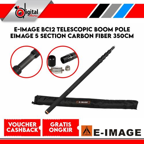 Jual E-Image BC12 Telescopic Boom Pole EImage 5 Section Carbon Fiber ...