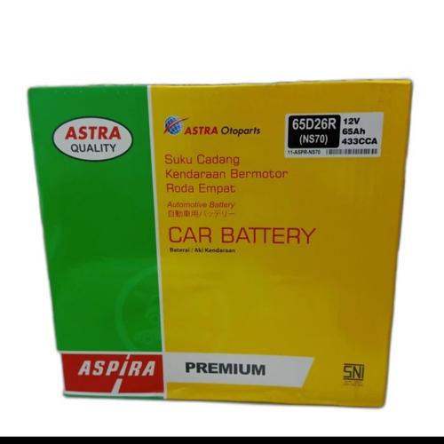 Jual ASPIRA Aki/Accu/Battery Basah NS70/NS 70 (65D26R) Panther/KAD51 ...