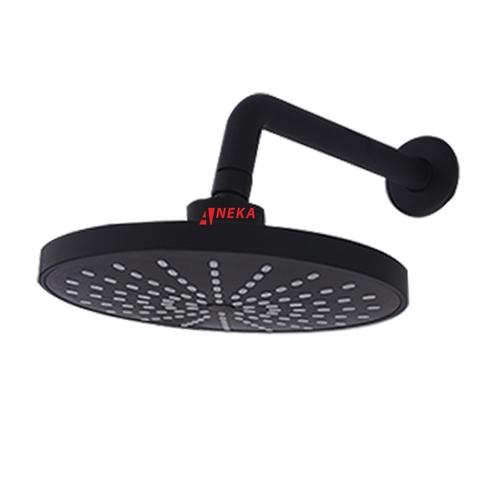 Jual wall shower hitam fiorentino diameter 15 cm / wall sower black ...