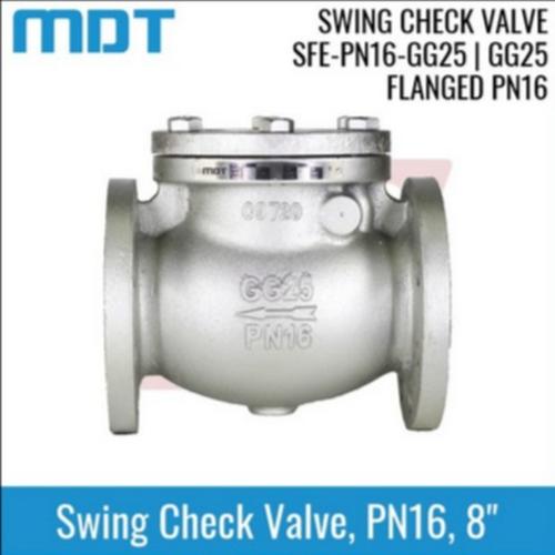 Jual check valve 8 inch MDT / Swing Check Valve, GG25, PN16, 8" / Valve ...