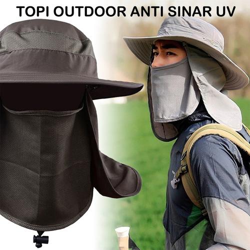 Jual Topi Mancing Anti Panas Sinar UV Matahari Outdoor Kupluk Keren ...
