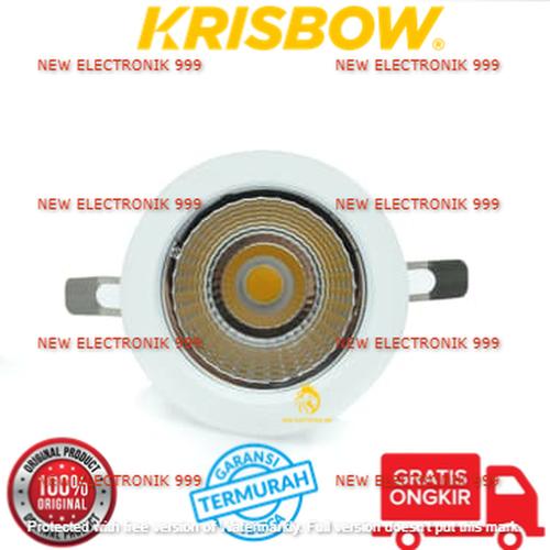 Jual Krisbow Lampu Downlight Led Fix Reflect 10w 24d 3000k Warm White ...