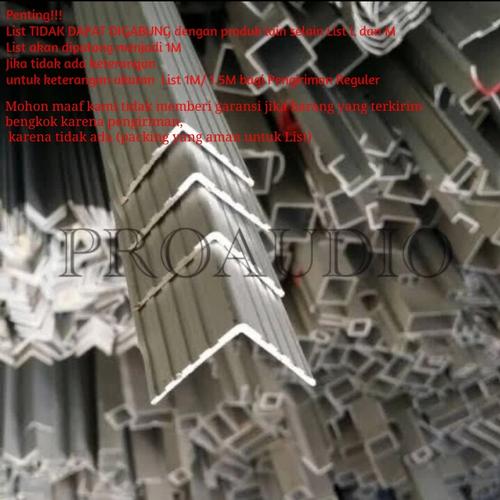 Jual Lis L Aluminium Hardcase List Siku L Aluminium Flightcase Panjang ...