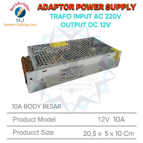 Promo TRAFO 10A POWER SUPPLY ADAPTOR SWITCHING / TRAFO PENGUBAH ARUS ...