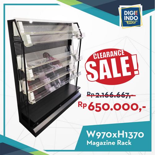 Jual Magazine Rack Rak Buku Display Majalah W970xH1370 - Jakarta Barat ...