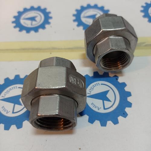 Jual watermur stainless ss304 water moor union ss 304 1/4" inch s/d 4 ...