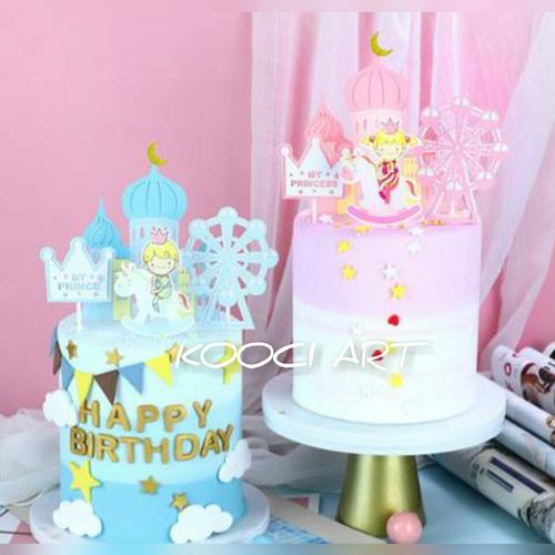 Jual Cake topper tusukan castle istana masjid taj mahal kincir ria ...