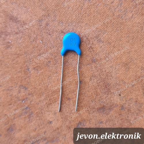 Jual Kapasitor Keramik 100 pf 101 1 KV Kilo Volt Ceramic Capacitor ...