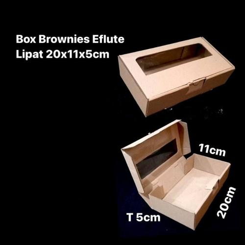 Jual Box Packaging Kue Brownies Jendela Mika Kotak Snack Ukuran 20x11x5 ...