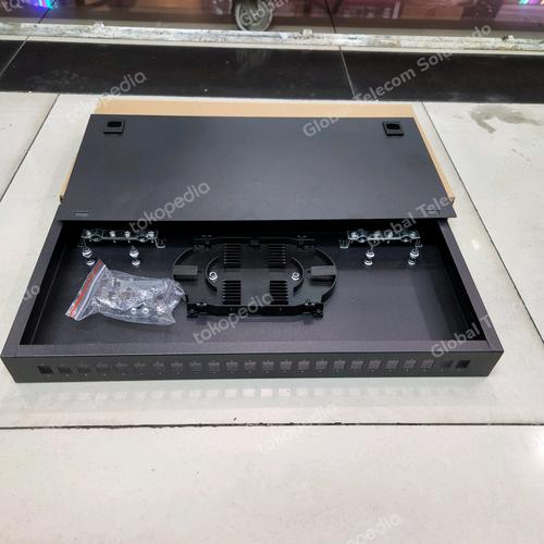 Jual OTB Rack 24 Core / ODF Rackmount SC UPC ( Hitam ) - 4 Cpler ...