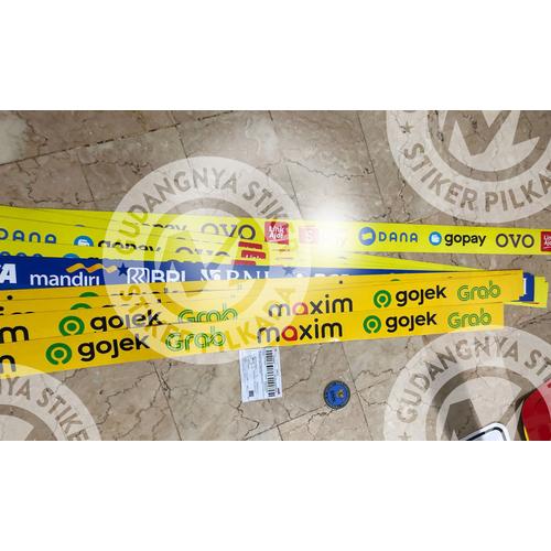 Jual STIKER VINYL LIST KACA ETALASE LOGO2 - B4NK, 100x3cm - Kota ...