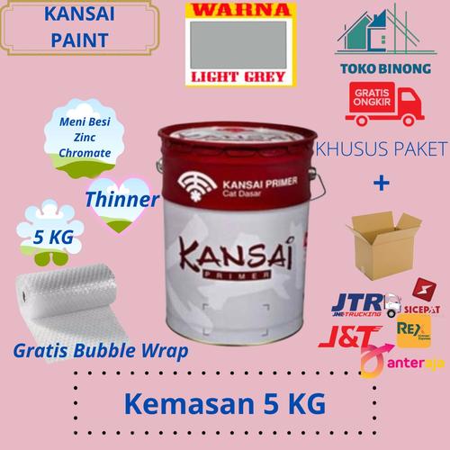 Jual Cat Primer Cat Dasar Besi Meni Besi KANSAI ZincChromate 5 KG PAKET ...