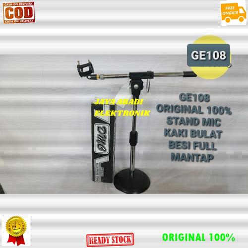 Jual G108 ORIGINAL STAND MIC BESI 80 CM KAKI BULAT HOLDER MIKROPON ...