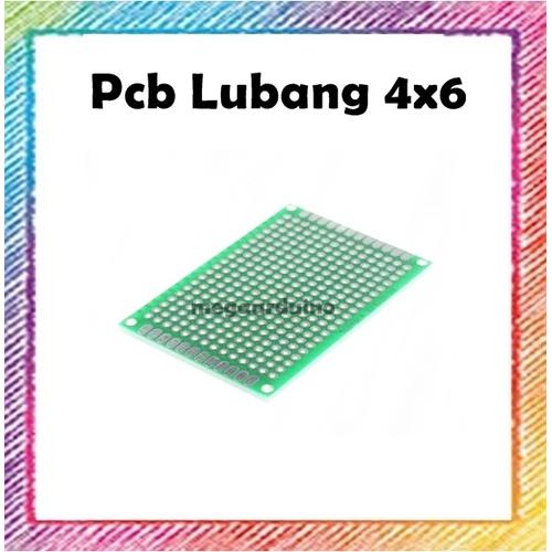 Jual PCB Bolong PCB lubang 4x6 cm 4 x 6 cm dual layer Prototype PCB 4 ...