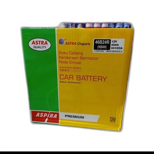 Jual ASPIRA Aki/Accu/Battery Basah NS60/NS 60 (46B24R) Avanza/Xenia ...
