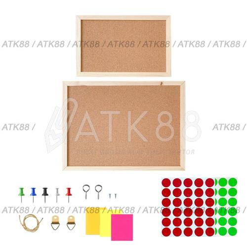 Jual Cork Board Message 40 x 60 cm Background Sticker Papan Mading ...