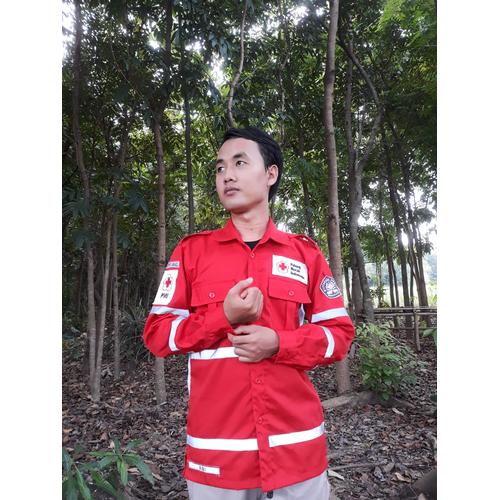 Jual Kemeja Seragam PMR KSR PMI Terbaru 2022 Custom Bordir Satuan Drill ...