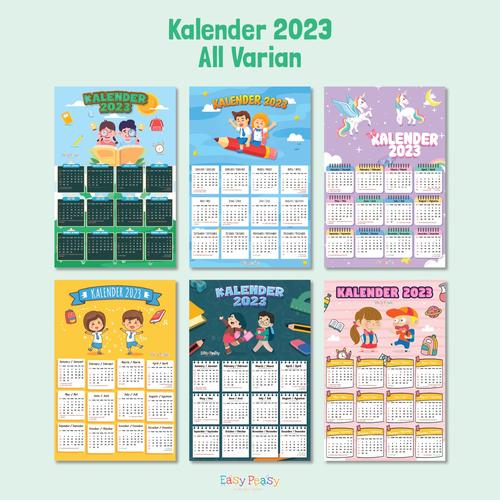 Jual Easy Peasy - Kalender Dinding 2023 - Calender Karakter Motif Lucu ...