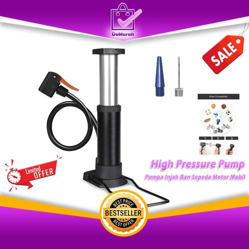 Promo High Pressure Pump Pompa Injak Ban Sepeda Motor Mobil Bola Balon ...