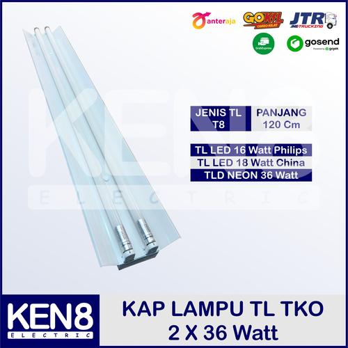 Jual Kap lampu TL TKO 2 x 36 W | 2 x 16 W | 2 x 18 W - Kap Saja - Jakarta Barat - KEN8-Electric ...