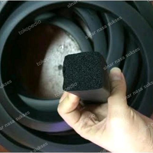 Jual Sponge Rubber kotak 10mm x 15mm Meteran sponge strip karet/karet ...
