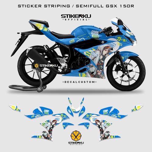 Jual STRIPING GSX R150 / DECAL GSX 150 R /STIKER SEMI FULL SUZUKI GSX R ...